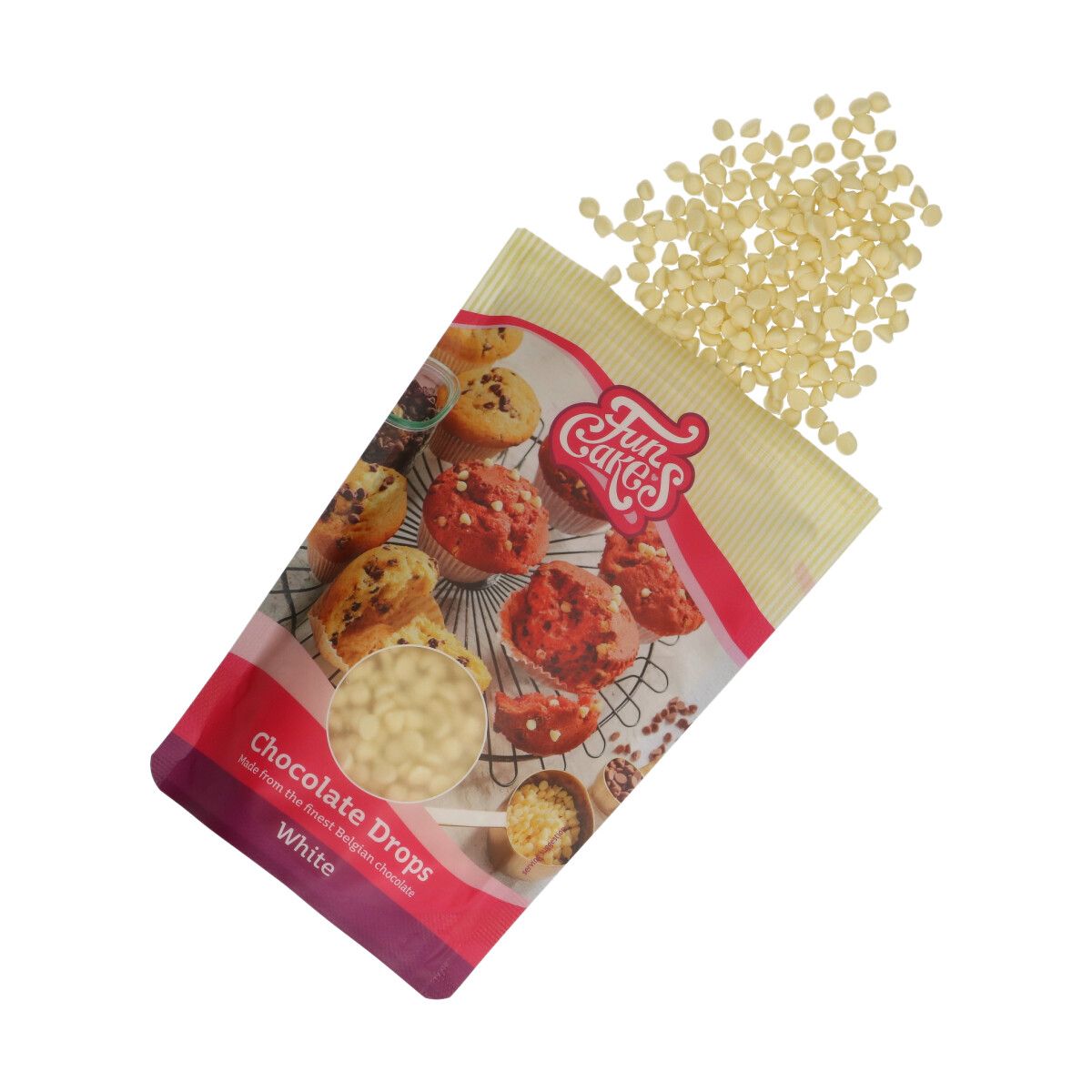 Bage Drops - Hvid 350g – Kager Og Sager