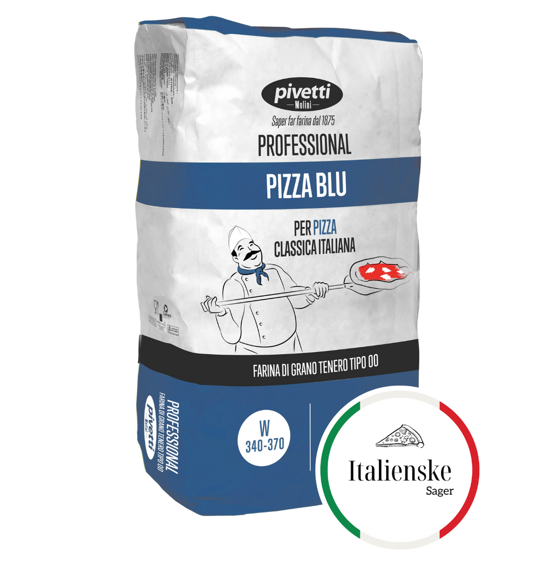 Pivetti Professional Pizza Blu – 5 kg – Kager Og Sager