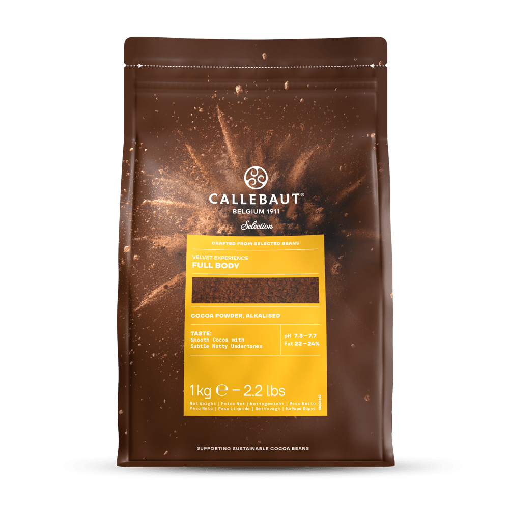 Callebaut Velvet Full body 100% Kakaopulver - 1 kg – Kager Og Sager